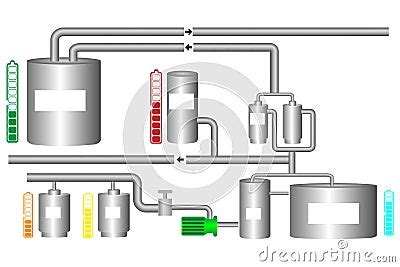 Visualization Of The Production Process Vector Illustration CartoonDealer