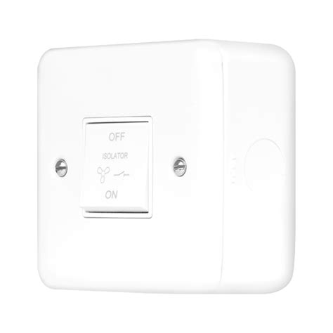 Click Metal Clad Pro Polar White 10a 3 Pole Fan Isolation Plate Switch Mcp020pw Click4electrics