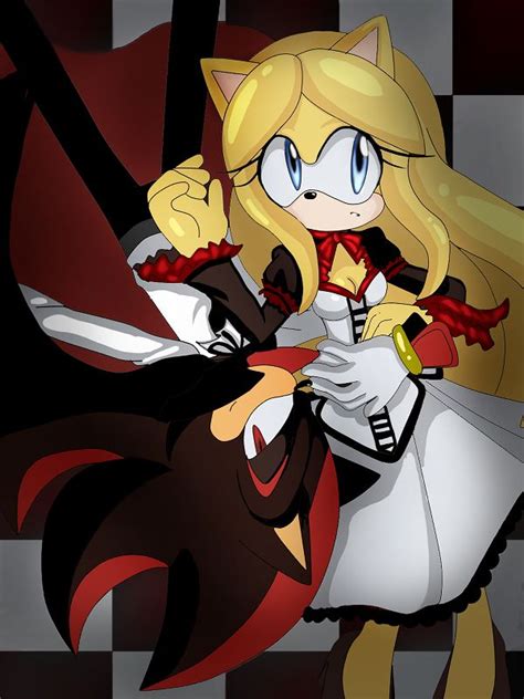 Maria The Hedgehog And Shadow Kissing