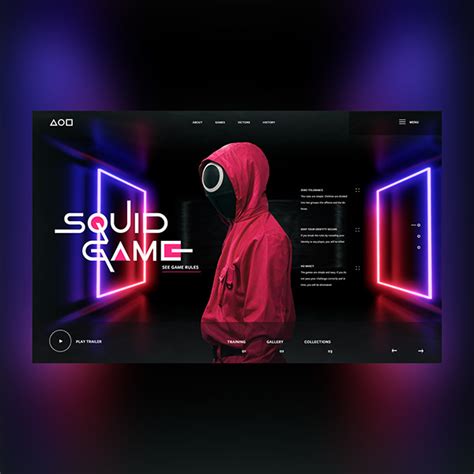 Squid Games Ui Design Concept On Behance