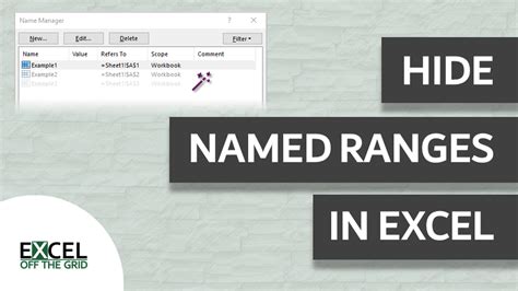Hide Named Ranges In Excel 4 Simple Ways
