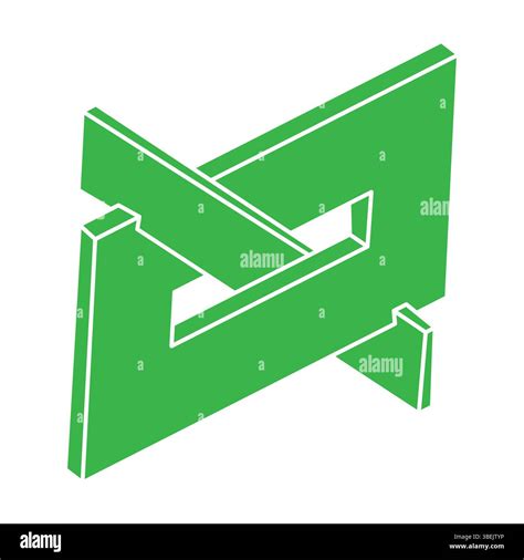 Impossible Objects Optical Illusion Logo 3d Illustration Stock Vector Image And Art Alamy