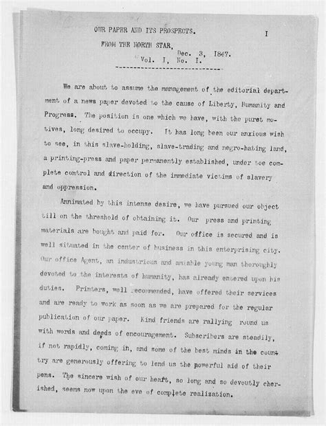Our Paper And Its Prospects North Star Picryl Public Domain