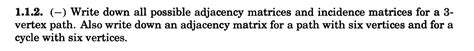 solved 1 1 2 write down all possible adjacency matrices