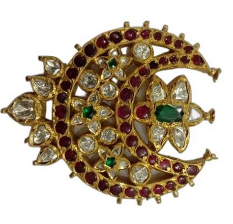 Fancy Temple Ear Ring Ruby Daimond Polki At Best Price In Bikaner Id 26584242297