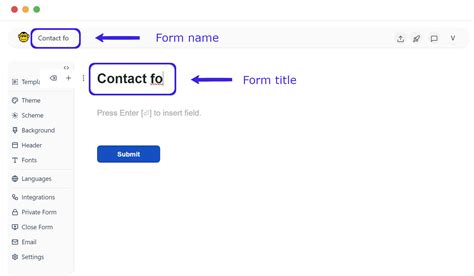 How To Name A Form Formape