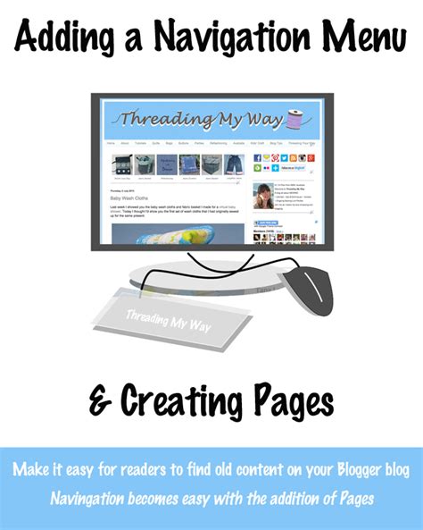 Threading My Way Creating Pages And Adding A Navigation Menu To A