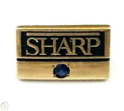Vintage Sharp Healthcare 110 10k Gold Sapphire Employee Service Award