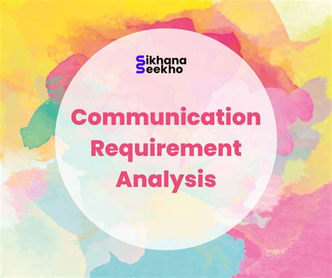 Communication Requirement Analysis Tips For Success
