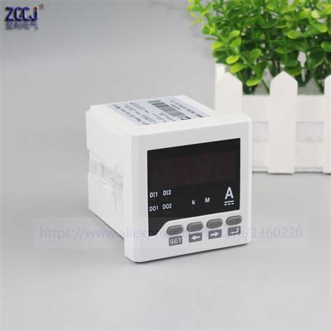 DC A DC Ampere Panel Meter With Analog Output AC DC V Current Meter With MA