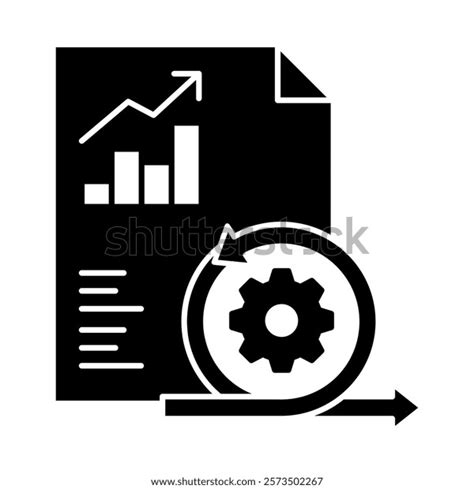 Agile Metrics Graph Representing Performance Insights Stock Vector