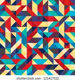Modern Seamless Triangle Pattern Textile Design Stock Vector Royalty Free