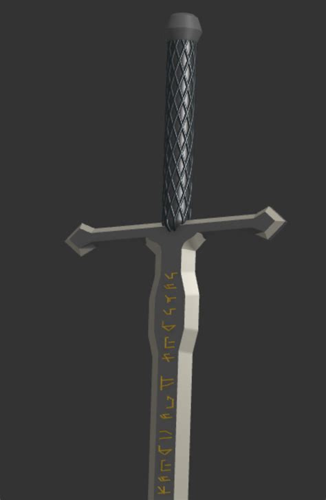 Fancy Custom Concept Sword By T 3d Download Free Stl Model