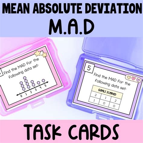 Mean Absolute Deviation 3 Math Activity Bundle By Math Down Under