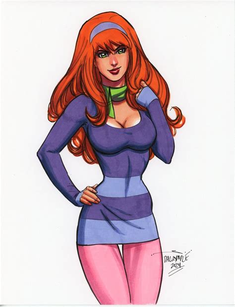 Sexy Daphne Scooby Doo Pin Up Original Art By Scott Dalrymple 4758122190