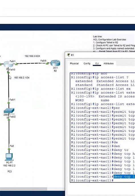 Assignment Extended Acl Lab Part 47 Networkforyou Ccna Ciscoccna