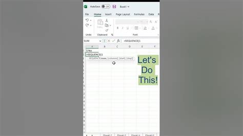 Sequence Tips Letslearndude Excel Exceltips Exceltricks Basic Format Auto Youtube