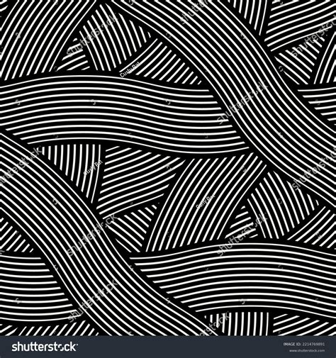 Seamless Pattern With Weaved Knots Monochrome Abstract Background Seamless Pattern With Weaved Knots Monochrome Abstract Background