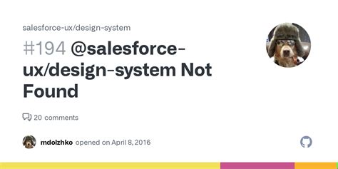 Salesforce Ux Design System Not Found Issue Salesforce Ux Design System GitHub