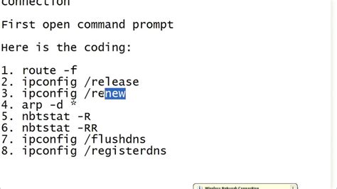 Fix Your Internet Connection Using Cmd Youtube