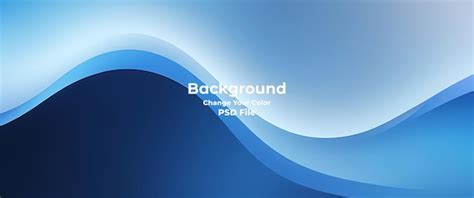Psd 추상적인 파란색 그라디언트 배경은 현대적인 흐릿한 텍스처 파란색 벽지처럼 보입니다 프리미엄 Ai 생성 Psd