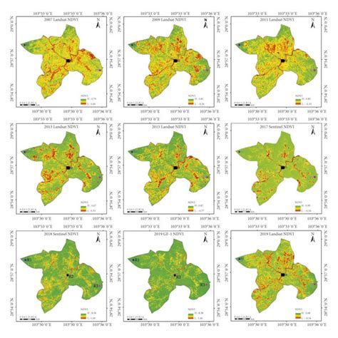 Ndvi Results Of Multisource Satellite Imagery In The Test Area From Download Scientific Diagram