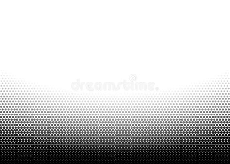Monochrome Backdrop With Linear Gradient Dot Pattern Halftone Effect Black White Pop Art Half