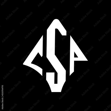Csp Letter Logo Design Csp Modern Letter Logo With Black And White Background Csp Creative