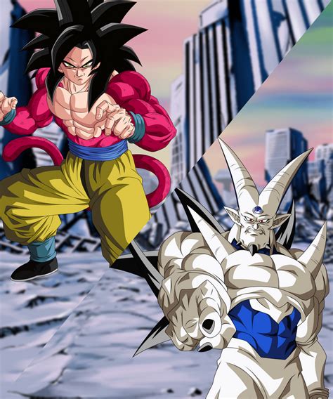 Goku Ssj4 Vs Syn Shenron By Arbiter720 On Deviantart