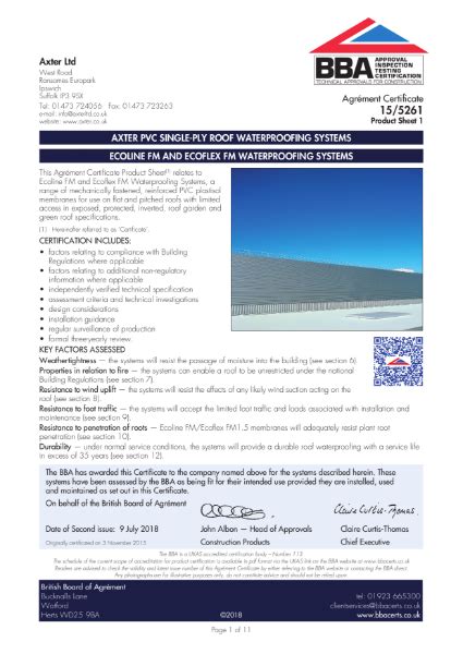 155261 Ps1 Axter Ecoflex Fmecoline Fm Roof Waterproofing System