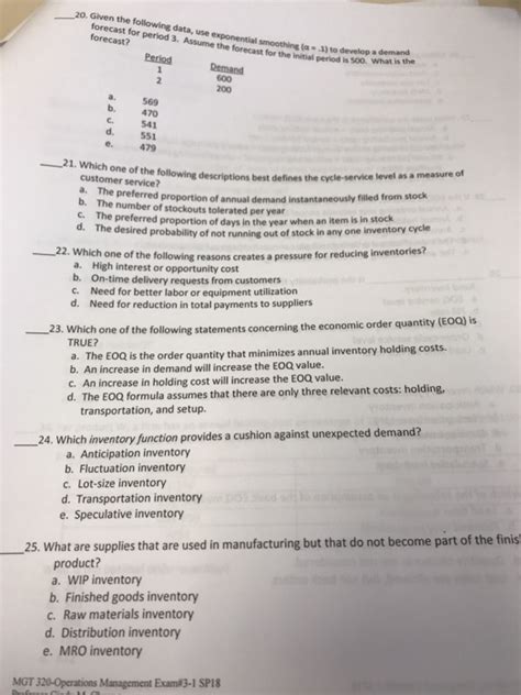 Solved 1 Which Forecasting Method Suffers From The