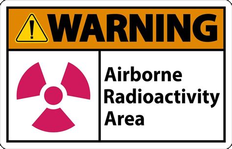 Premium Vector Warning Airborne Radioactivity Area Symbol Sign On