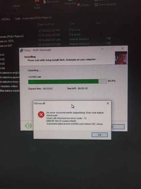 Unarc Dll Error Code Fitgirl Acetorush