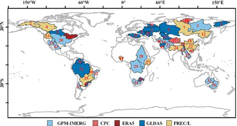 Optimal Precipitation Product For Drought Monitoring In Each Basin Download Scientific Diagram