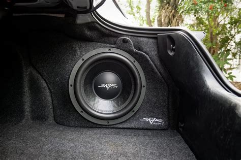 Single 12 Loaded Subwoofer Enclosure For 2015 2025 Ford Mustang Hardtop Vehicles Skar Audio