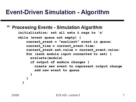 ECE VLSI System Design Lecture Verilog