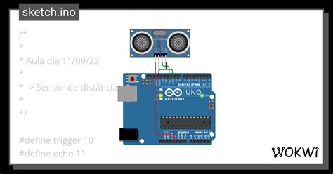 Teste Sensor Distancia Wokwi ESP32 STM32 Arduino Simulator