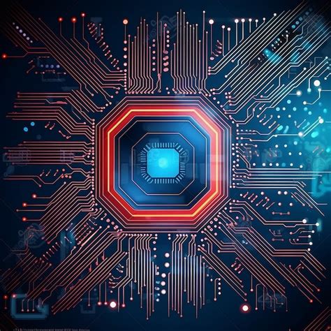 Premium Ai Image Ai Technology Microchip Background