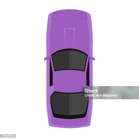 위에서 평면도 자동차입니다 그림자와 귀여운 만화 차입니다 현대 도시의 민간인 차량입니다 컬렉션 또는 집합 중 하나입니다 간단한