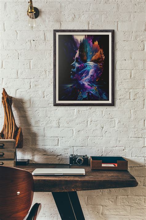 Psych Flow PNG Sizes Original AI Art Digital Download Digital Art AI Generated Art