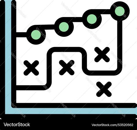 Algorithm Showing Path With Right And Wrong Vector Image