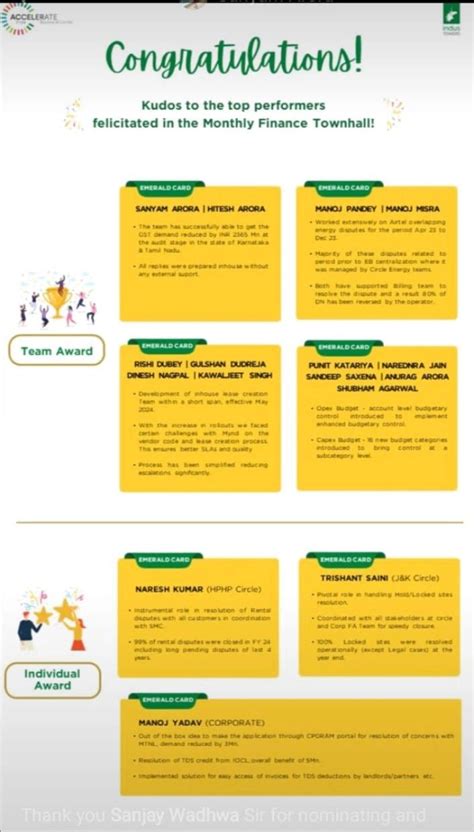 Kawaljeet Singh On Linkedin Appreciation From Cfo