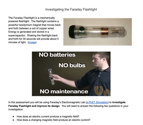 Investigating The Faraday Flashlight — The Wonder Of Science