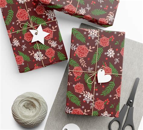 Dnd T Wrap Paper Dnd Druid T Wrapping Paper Dnd T Packing Dm Ts Dnd Decor Dnd