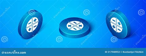Isometric XYZ Coordinate System Icon Isolated On Blue Background XYZ Axis For Graph Statistics
