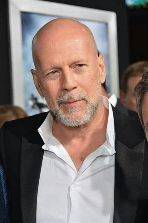 Bruce Willis Hair Bald Celebrities Bruce Willis Leather Jacket Bald
