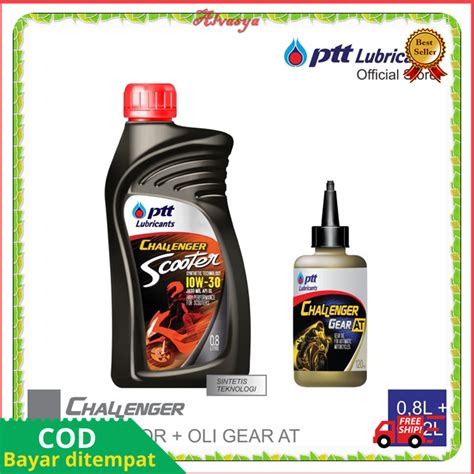 Paket Oli Matic Ptt 800ml Dan Oli Gardan Ptt Made In Thailand Sudah Sni