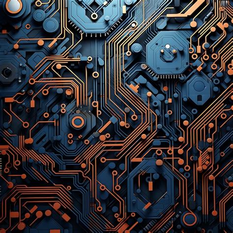 premium ai image intricate circuitry or computer components to create