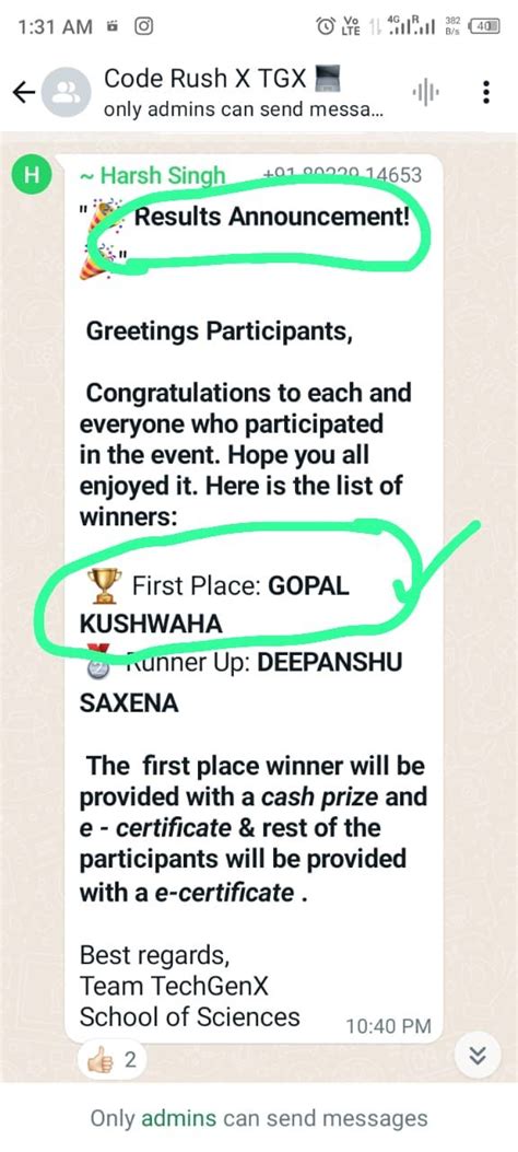 Achieved A Coding Contest With Java Dsa And C Gopal Kushwaha Posted