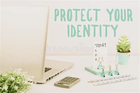 Sign Displaying Protect Your Identity Business Idea Secure From Data Breach And Information